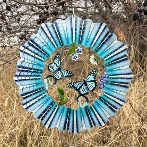 222 3D Blue Butterfly | Spinfinity Designs
